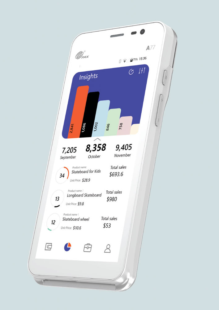 Pax A77 MiniPOS Terminal - Nilson Report