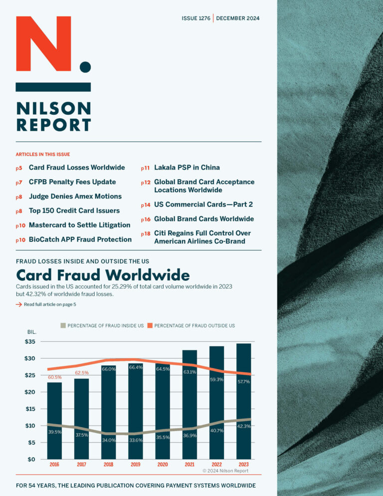 The Current Issue - Nilson Report
